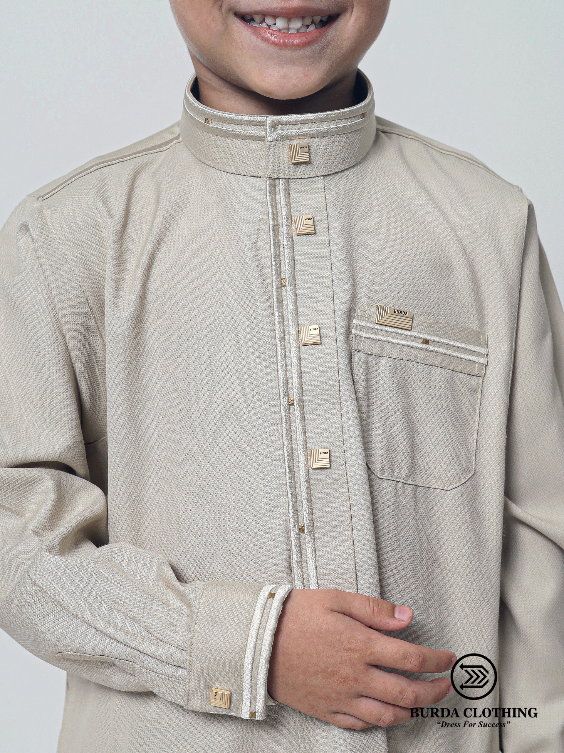 Kids Thobe 306 Gold – Burdaclothing